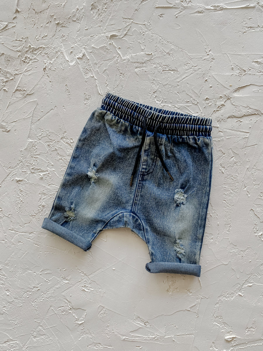 Blue Wash Denim Shorts – Ballerinas and Boys